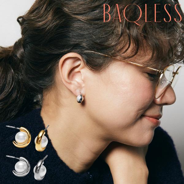 Baqless [バックレス]スイスブランドのBaqless はピアス本体とキャッチが一体化した世界初の構造でストレスフリーの“落ちないピアス”を実現したブランド。実用性と機能性、そしてデザインを兼ね備え、オンオフ様々なシーンで活躍する種類...