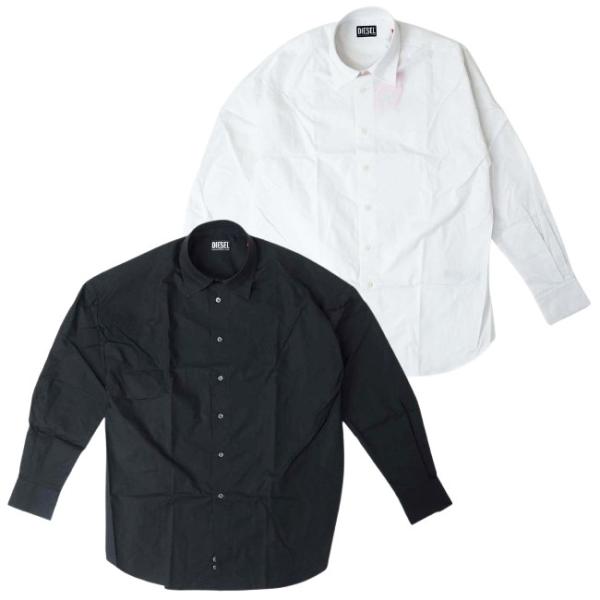 ■商品詳細上質なスーパーファインコットン糸を使用した、ディーゼルらしい洗練されたポプリンシャツ。全体的にゆったりとしたオーバーサイズシルエットが今の気分にぴったりで、胸元にはトーナルカラーでさりげなく施されたオーバルDロゴ刺繍がアクセントを...