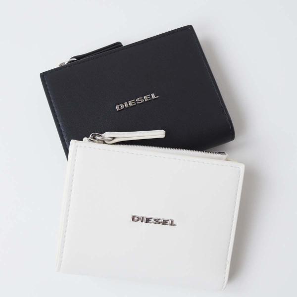 ■商品詳細DIESELより、上質なミニマルデザインが魅力の二つ折りコンパクトウォレットが入荷しました。無駄を削ぎ落としたシンプルなフォルムに、フロントのメタルロゴが程よい存在感を演出。コンパクトなサイズ感ながら、カードポケットやスナップ仕様...