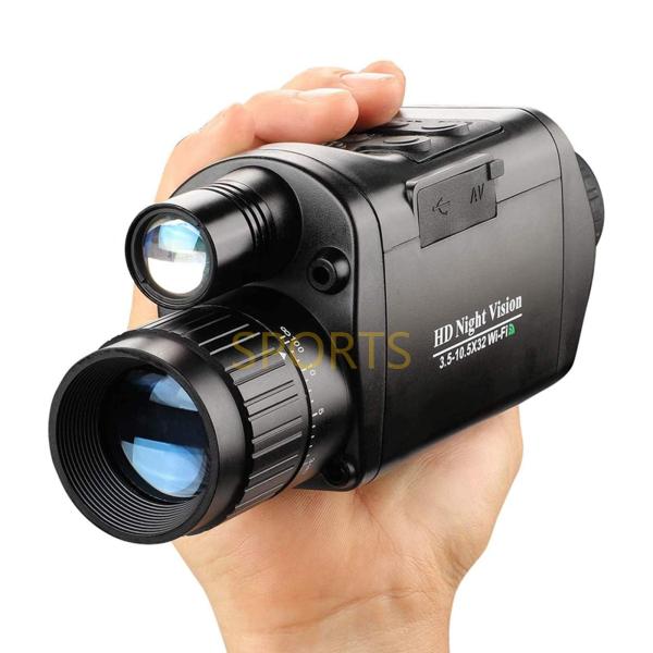 [全光学単眼システム]-3.5 10倍の光学倍率と3倍のデジタルズームを備えた高性能デジタルナイトビジョン単眼がターゲットに近づきます。 32mmの対物レンズと完全にマルチコーティングされた光学系を備えた単眼の暗視は、鮮明な視界を実現します...