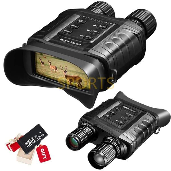 [オールオプティカルナイトビジョン双眼鏡]-優れた光学性能4Xデジタルズームと20X光学ズーム、および31mmの対物レンズ口径、1.8°から68°の広い視野、1 / 2.7 CMOSイメージ増強管を備えた高性能デジタルナイトビジョン双眼鏡。...