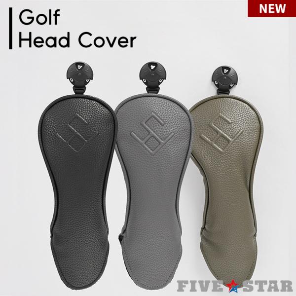 【FIVESTAR】ユーティリティ用ヘッドカバークラブごとの識別に便利なダイヤル式番手タグつきで、実用性とスタイルを両立。ドライバー、フェアウェイウッド用と同じく、シボ感のある合成皮革をとエンボスロゴが特徴のユーティリティ用ヘッドカバーです...