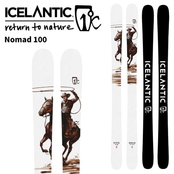 ICELANTIC アイスランティック スキー板 NOMAD 100 板単品 24-25 モデル