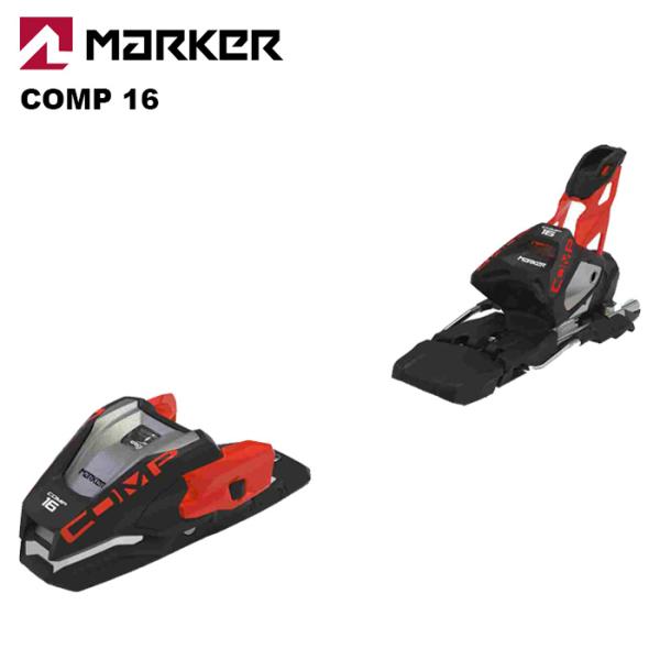 MARKER マーカー スキー ビンディング COMP 16 BLACK/FLO-RED（解放値 6.0-16.0）26-27モデル【単品販売不可】