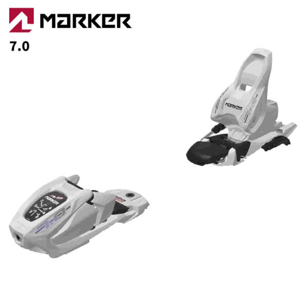 MARKER マーカー スキー ビンディング 7.0 70mm WHITE（解放値 2.0-7.0）26-27モデル ジュニア【単品販売不可】