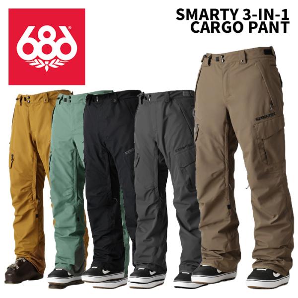 686 シックスエイトシックス ウェア SMARTY 3-IN-1 CARGO PANT 24-25(2025)モデル パンツ