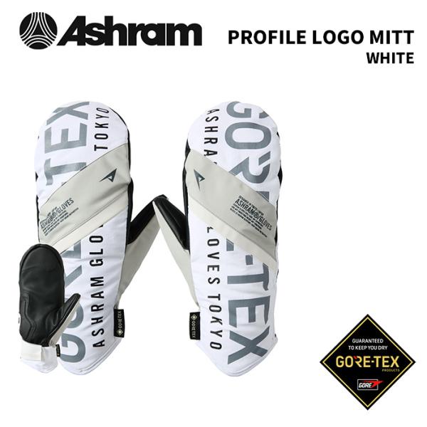 ASHRAM アシュラム グローブ PROFILE LOGO MITT WHITE プロファイルロゴ・ミトン ASRM24W08 24-25モデル