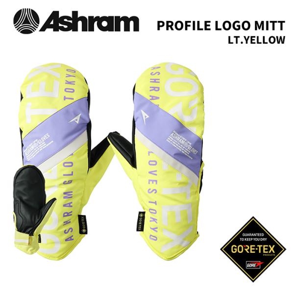 ASHRAM アシュラム グローブ PROFILE LOGO MITT LT.YELLOW プロファイルロゴ・ミトン ASRM24W08 24-25モデル