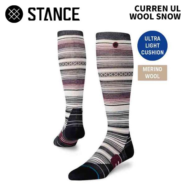 STANCE スタンス ソックス CURREN UL WOOL SNOW 25-26 モデル 靴下【返品交換不可商品】