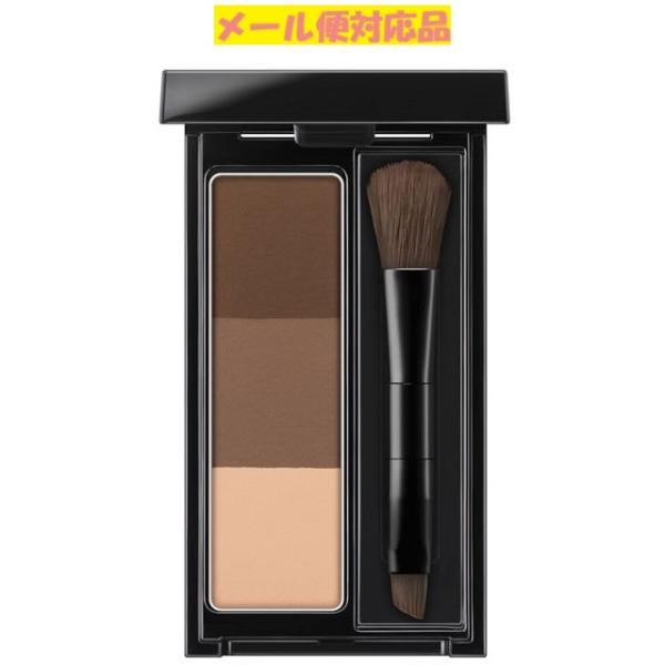 立体的な目元を演出する　濃中淡３色入りアイブロウふんわり自然な眉と鼻すじの陰影で　立体的な目元を演出する　濃中淡３色入りパウダーアイブロウ　■眉尻まで繊細に描けるアイブロウブラシ＆ノーズシャドウブラシつき　■トレンド感のあるグレージュブラウ...
