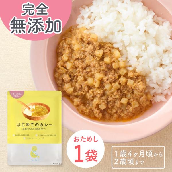 カレーデビューにぴったり！小さなお子さまもおいしく食べられるおいしい無添加のレトルトカレーです。1歳4ヶ月頃から2歳頃までのお子さま向け塩分は極力控えめにスパイスも感じる程度に。野菜は離乳食よりコロコロと■セット内容はじめてのカレー（豚肉と...