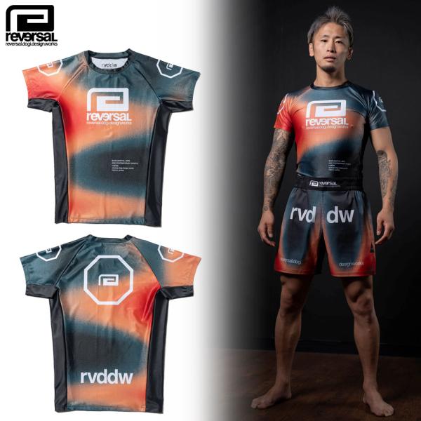 reversal/リバーサル｜ラッシュガード 半袖/THERMOGRAPHY SHORT RASH GUARD rv24aw602｜吸汗速乾性 スポーツ トレーニング 格闘技 ジム フィットネス アクティreversal/リバーサル｜ラッシ...