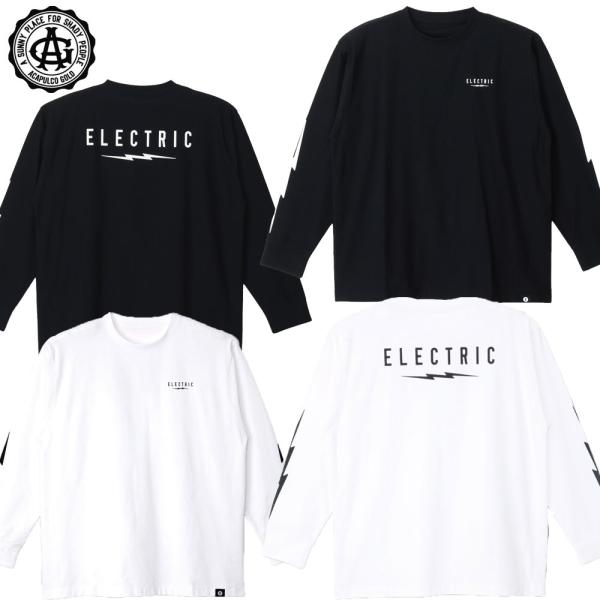 ELECTRIC /エレクトリック｜長袖 ドライTシャツ/UNDERVOLT DRY L/S TEE E25ST24｜UVカット 吸水速乾 接触冷感 防蚊 ブラック ホワイト ストリートスケーターELECTRIC /エレクトリック｜長袖 ド...
