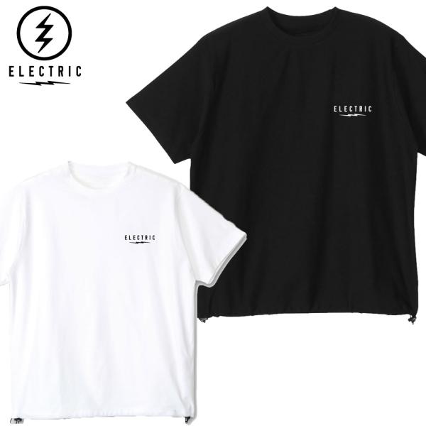 【ELECTRIC /エレクトリック】Tシャツ 半袖 ドライ/UNDER VOLT DRAWCORD DRY S/S TEE E25ST310｜ドローコード仕様 吸水速乾 UVカット 接触冷感 防蚊加工アウトドア ストリート スケーター ス...