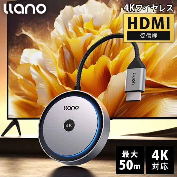 【正規販売店】【メール便送料無料】キーワード：/4570121531135/LLANO-S450/S450/4KワイヤレスHDMI受信機/ワイヤレスHDMI受信機/4K対応/30Hz出力/低遅延伝送/Type-C給電/ミラーリングモード/拡...