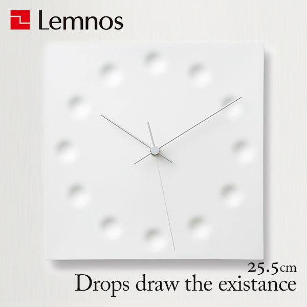 【送料無料】【W255×H255×D38mm】-雫はその存在を描く-昔どこかの軒下で雨宿りをした時に見た、ひさしからの水滴が地面に描く形をモチーフにした時計です。なだらかな凹凸が作る柔らかな陰影が存在感を引き立たせます。純白のマットな磁器の...