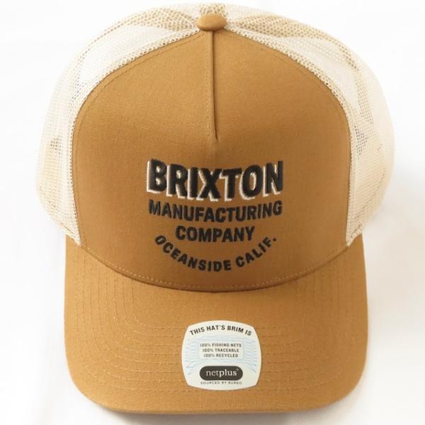 フロントパネルの内側には芯が入っていて型崩れしにくい仕様です。ワンサイズ フリー　（バックのアジャスターでサイズ調節できます）フロント：刺繍コットン43％ ポリ57％新品、BRIXTON JAPAN正規品代引き便、銀行振り込みも可能で