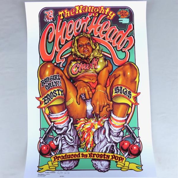 ロッキンジェリービーン NAUGHTY CHEERHEADZ 2nd シルクスクリーン ポスター100枚限定　シルクスクリーン印刷ポスターサイズ 515mm x 728mmRJB生筆のサインとナンバリング入り（番号は画像と変わります、選ぶこ...