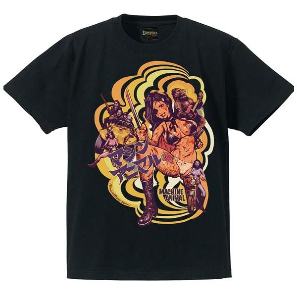 EROSTIKA Machine Animal Tシャツ RockinJellyBeanコットン１００％ フロント、バック：プリントサイズXＬ　肩幅54cm　身幅57cm　着丈75cm新品、正規品代引き便、銀行振り込み 楽天銀行も可能です水...