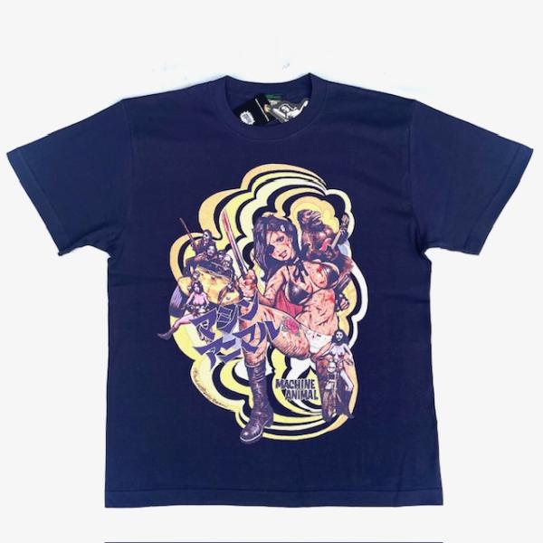 ロッキンジェリービーンデザイン EROSTIKA Machine Animal Tシャツコットン１００％ フロント、バック：プリントサイズL　肩幅50cm　身幅54cm　着丈71cm代引き便、銀行振り込み 楽天銀行も可能です 水曜日は定休日...