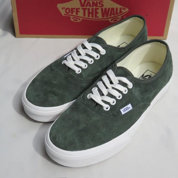 Vans AUTHENTIC オーセンティック Pig Suede Dried Kelpピッグスエード素材緑色系サイズ28.5ｃｍ　ＵＳ10.5箱は付いていますが、へこんでいる場合がございますご了承ください