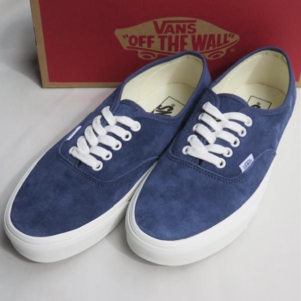 Vans AUTHENTIC オーセンティック Pig Suede Deep Twilightピッグスエード素材青色系サイズ27ｃｍ　ＵＳ9箱は付いていますが、へこんでいる場合がございますご了承ください
