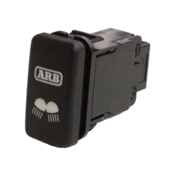 商品名：ARB 正規品 ランクル100専用 AUX フォグライト 縦式 スイッチ グリーンLED プッシュボタン 800VLC1AXNG 「1」こちらの商品はランクル100専用ARB製となります、スイッチは淡く光ります。【各配線の接続先】黒...