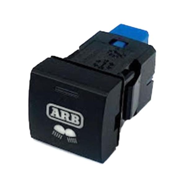 商品名：ARB 正規品 150プラド後期専用 AUX フォグライト 縦式 スイッチ ブルーLED プッシュボタン T100VPR15AXNB 「1」こちらの商品は150プラド後期専用ARB製となります、スイッチは淡く光ります。【各配線の接続...