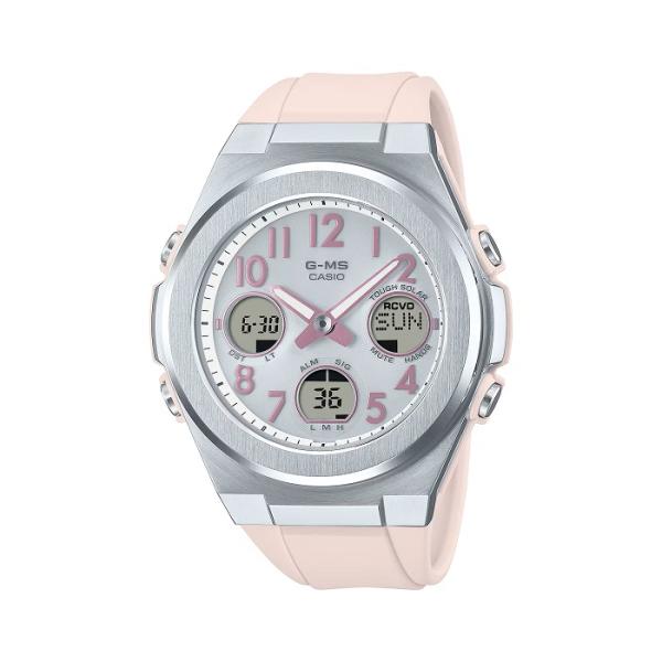 【発売日：2025年05月16日】当店は、カシオ G-SHOCK 正規取扱店ですアクティブで洗練された女性に向けたBABY-G G-MSから、視認性の良いアラビック数字をインデックスに取り?れた上品で着けやすいニュアンスカラーのモデルです。...