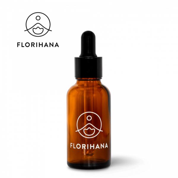 ガラススポイト付きの遮光瓶です。フロリハナのロゴが、ボトルに印字されています。容量：30ml耐久性に優れたガラス素材のスポイト付き容器です。容量は30mlでガラス部分に目盛りが付いています。遮光性のあるアンバーガラスを採用しています。手作り...