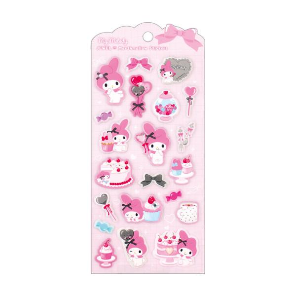 【発売日：2026年02月28日】TSF-SR5562003PMサンリオキャラクターズ「ジュエルマシュマロステッカーズ(ピンクティータイム/マイメロディ)」大人気サンリオキャラクターズストーン付きのマシュマロステッカー！■サイズ：約H175...