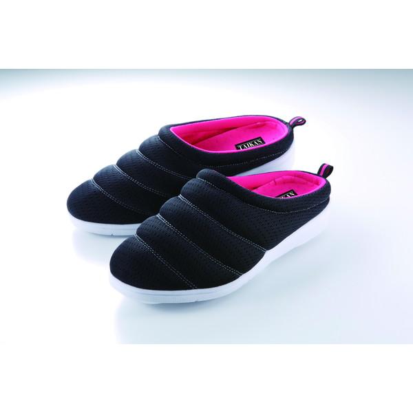 ◎履くだけで体幹筋が強制稼働するフィットネスサボ●履くだけで体幹筋が強制稼働するフィットネスサボ履くだけで足裏から眠った筋肉に刺激を与え、体幹筋が強制稼働するフィットネスサボです。アウトソールを不安定な形状にしているため、普段の歩行がバラン...