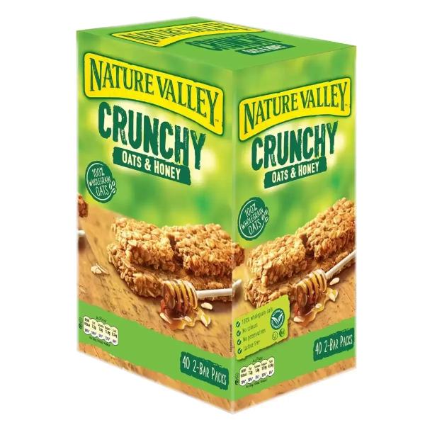 ●商品名ネイチャーバレー グラノーラバー オーツ＆ハニー  コストコ COSTCO Nature Valley 1680g ( 42g×40袋 ) シリアルバー 全粒オーツ麦 保存料不使用 着色料不使用 軽食 おやつ 朝 モーニング はちみ...