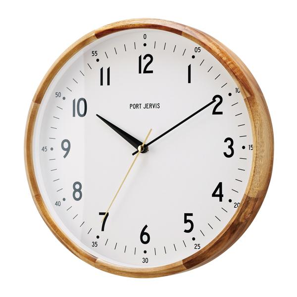 ビンテージクロックをモチーフに、メンズライクに仕上げたジェルマンウォールクロック。縁に傾斜を付けたエッジィなウッドフレームがシンプルな文字盤を引き立てます。インダストリアルな照明と好相性です。こちらは便利な電波時計機能付き。[ カラー ] ...