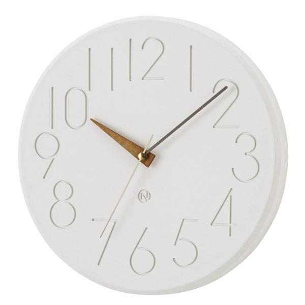 ポリレジンのさらりとした質感の文字盤にウッドの針を合わせた、あたたかみのあるウォールクロック。細いラインで数字を彫り込んだ立体感のある文字盤にゴールドの秒針が映える上品なデザインです。[ カラー ] -[ サイズ ] φ=305,D=30m...