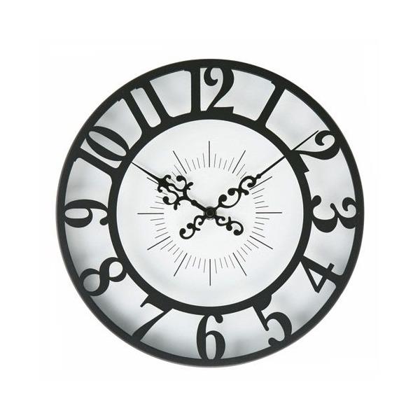 ガラスとスチールを組み合わせた切り絵のようなデザインのジゼルウォールクロックブラック。モダンでいてどこかクラシカルな表情のある壁掛け時計です。※付属の電池は、動作確認用になります。電圧が落ちていて、時計が正しく動作しない可能性がございますの...