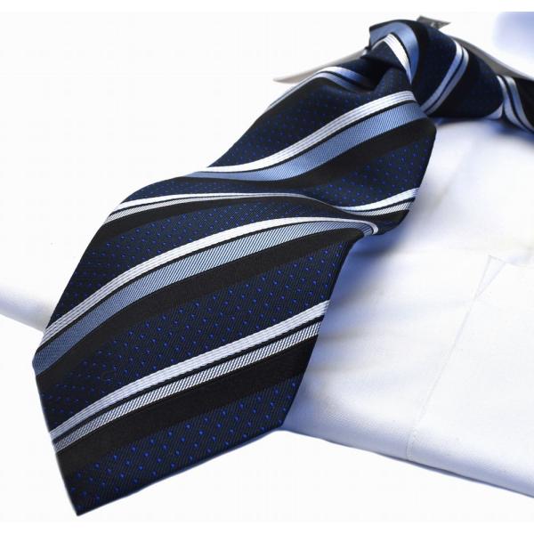 サイズ縦158〜160センチ×幅8.5センチ材　質シルク１００％色ダークネイビー、ブルー、白のストライプ商品説明写真と多少の色の異なりはご了承下さい。 ポイント利用