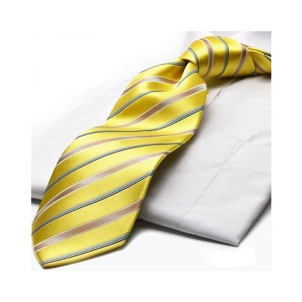 【20代/30代/40代/50代/60代】サイズ縦143センチ×幅8センチ材　質シルク100％色イエロー、シルバーのストライプ商品説明写真と多少の色の異なりはご了承下さい。 ポイント利用