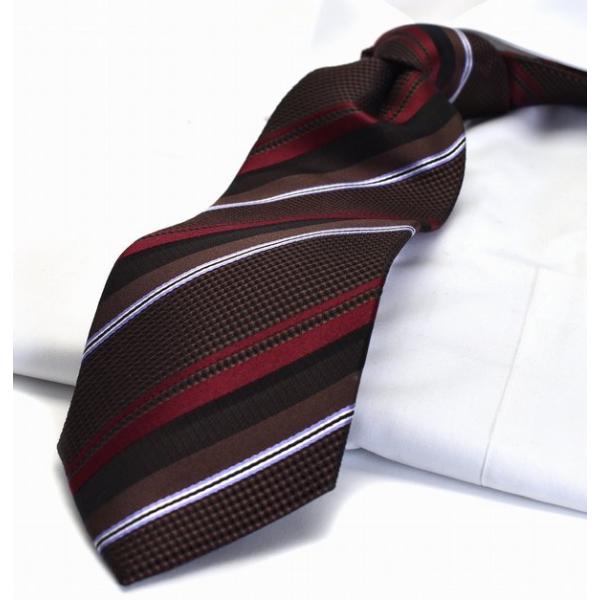 【20代/30代/40代/50代/60代】サイズ縦143センチ×幅8センチ材　質シルク１００％色ボルド、ブラウン、ブラックのストライプ柄製造元中国商品説明写真と多少の色の異なりはご了承下さい。 ポイント利用