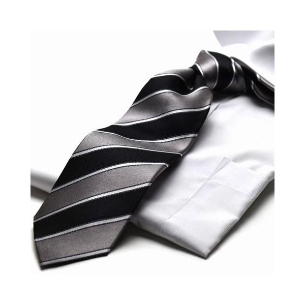 【20代/30代/40代/50代/60代】サイズ縦143センチ×幅7.5〜8センチ材　質シルク１００％色 グレー、ブラックのストライプ柄製造元中国商品説明写真と多少の色の異なりはご了承下さい。 ポイント利用