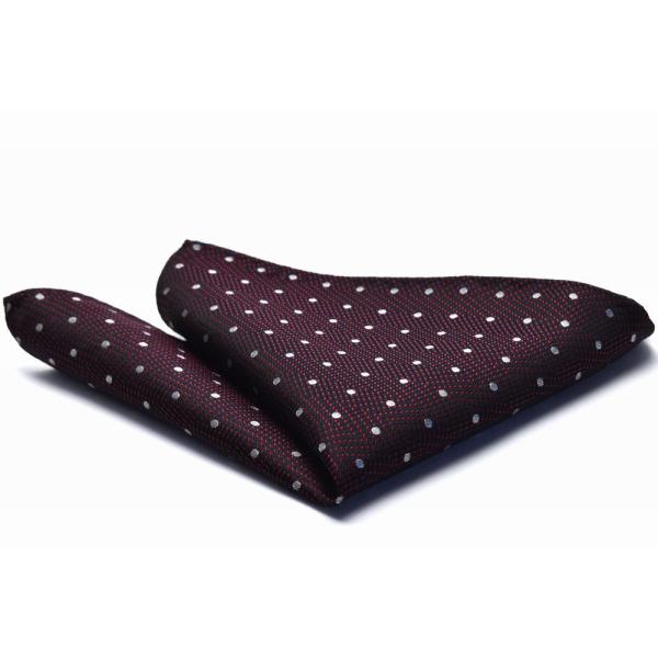 サイズ約23.5cmの正方形　　　　　材　質シルク１００％色ボルドーベースにシルバーのドット柄 商品説明写真と多少の色の異なりはご了承下さい。 ポイント利用