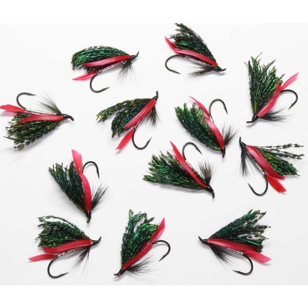 濃色系ウェットフライとして高い人気のパターンです。使い心地を良くするために、水中やキャスティング中にスピンしにくいよう、全面投影面積を小さめに仕上げました。丁寧に巻いたボディ、下方向に揃えたハックル、そしてルーフ型にスォードを揃えて取り付け...