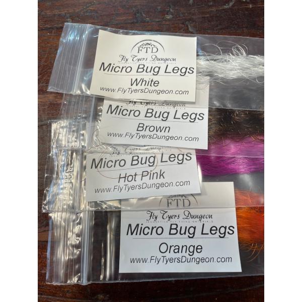 FTD（Fly Tyers Dungeon)のマイクロサイズの細い細ーいシリコンのレッグです。ミニバグレッグの1/2サイズニンフの脚やニンフの尻尾、ユーロニンフの代表的なパーディゴンのパターンにも適しています。Krap Dubbingに入っ...