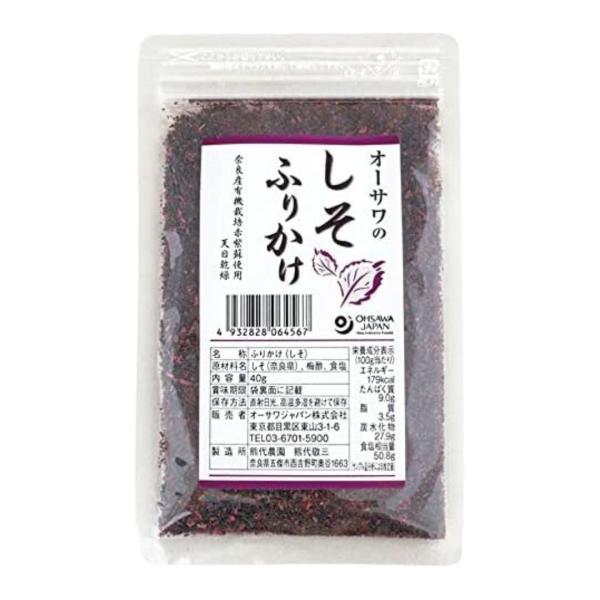 奈良県西吉野産有機赤紫蘇使用豊かな紫蘇の風味と程よい酸味■天日乾燥■化学調味料不使用■温かいごはんにふりかけて、おにぎり、お茶漬けなどにも【原材料】有機赤紫蘇、梅酢、食塩【調理法・使用方法】そのまま、ご飯にふりかける。おにぎりや雑炊、パスタ...