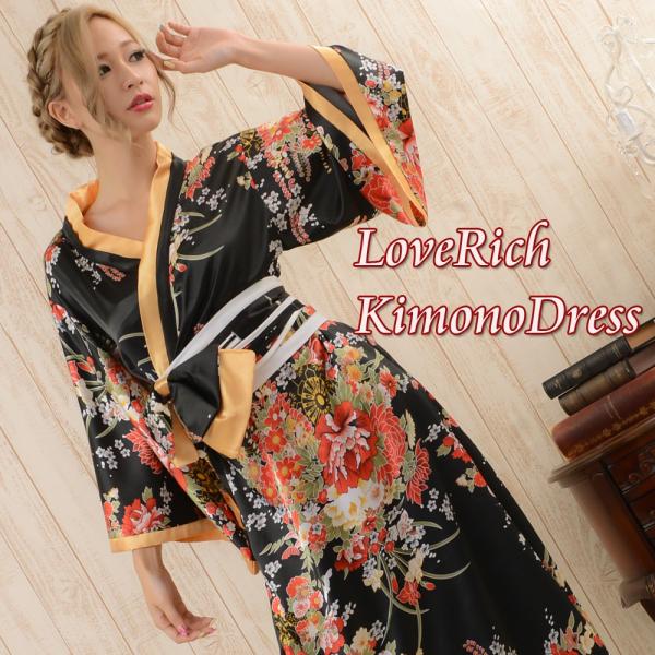 【発売日：2014年04月06日】☆平置きサイズ☆■着丈：138cm■袖長：43cm■バスト：42cm■帯は3段階調節ができます。■前開きタイプ■素材・成分：ポリエステル95％ ポリウレタン5％■モデル：まあさ T163cm大人気花魁着物シ...