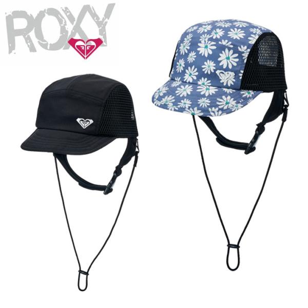 ROXY ロキシー 正規販売店WR UV WATER SURF CAP キャップ軽量。UV CUT UPF50+。固定のネオプレンベルトでしっかりと頭・顔をホールド。波や風の抵抗を軽減するためにあえて短めで芯を無くしたツバ。【カラー】 BL...