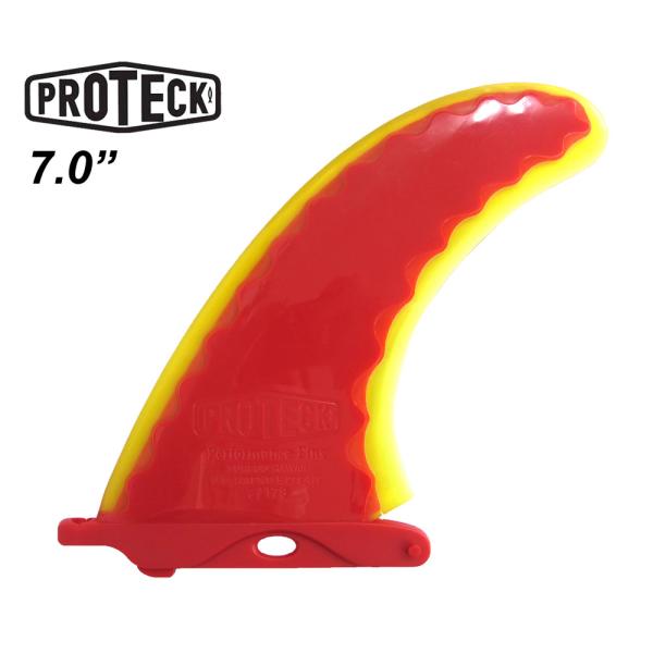 PROTECK FIN プロテックフィンSuper Flex Fins 7.0" LONGソフトエッジとフレックスコアのセーフティフィンですCOLOR：T.Red YellowSIZE：7.0inch※詳細はPCサイトまたはスマートフォンサ...