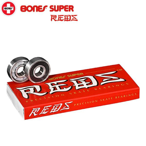 BONES【ボーンズ】スケートボード ベアリング■モデル：SUPER REDSノーマルレッズのアップグレード版。スチールボールを使用し、回転と耐久性が向上している。中国製■ご注意■お客様都合によるご注文後の返品・キャンセル・交換は一切受け付...
