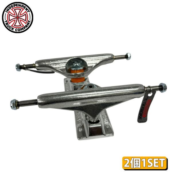 INDEPENDENT TRUCK スケートボード スケボー トラック インディペンデント STAGE 11 144 FORGED TITANIUM SILVER TRUCKS [9] チタン チタニウム インディー 2個1セット 前後セット