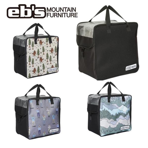eb's　エビス　スノーボード マルチバッグBOOTS LOCKER ブーツロッカー・大容量のボックス型ブーツケース。・出し入れが容易にできるワイドオープンファスナー。・上部の素材は半透明の生地を使用、中身を外部の視界からシャットアウト。・...